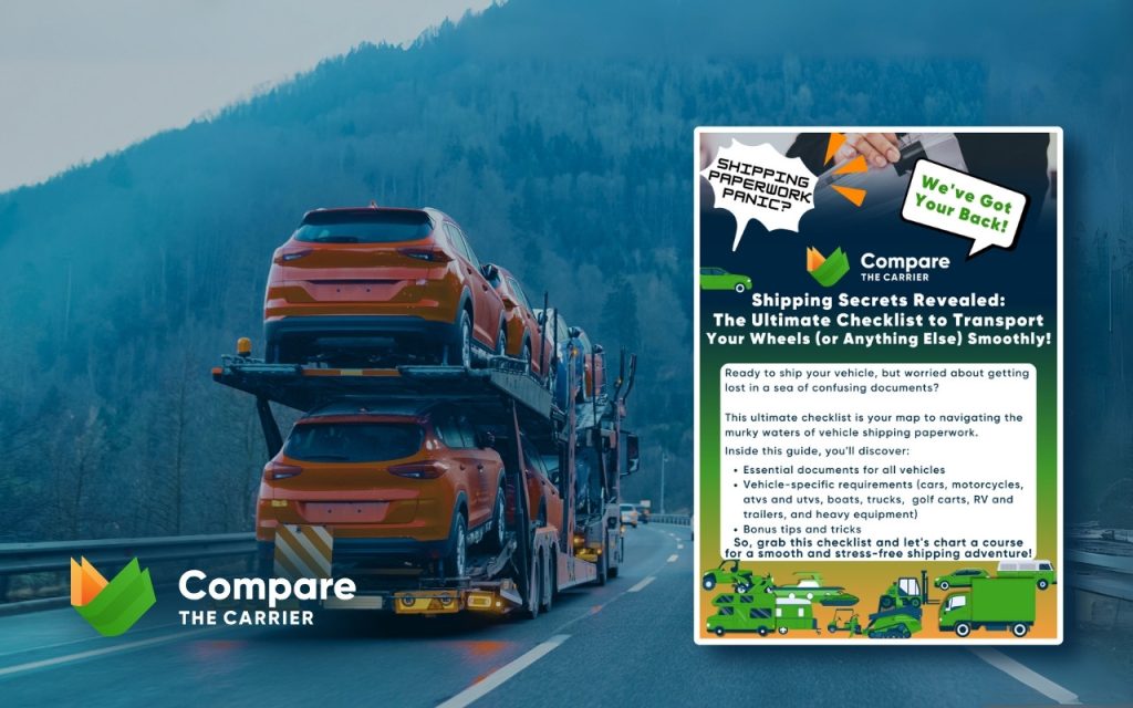 Download Free Vehicle Shipping Document Checklist [2025 UPD]